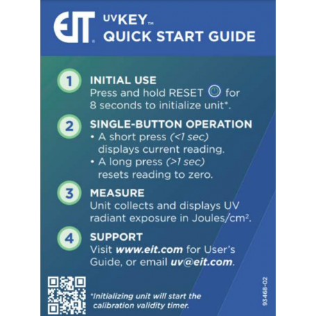 UVC Radiometer Germicidal technologies : UVKey | EIT 2.0